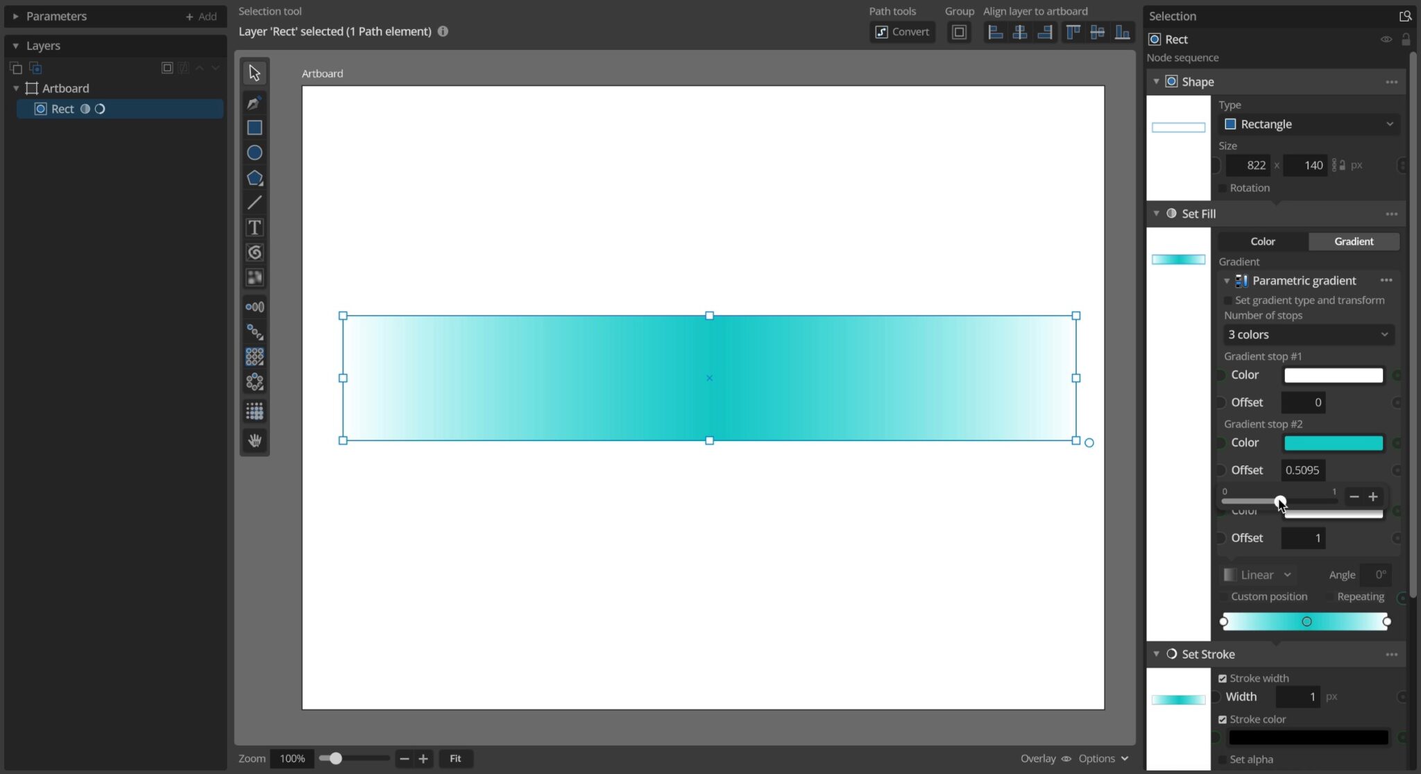 Color gradients – Paragraphic